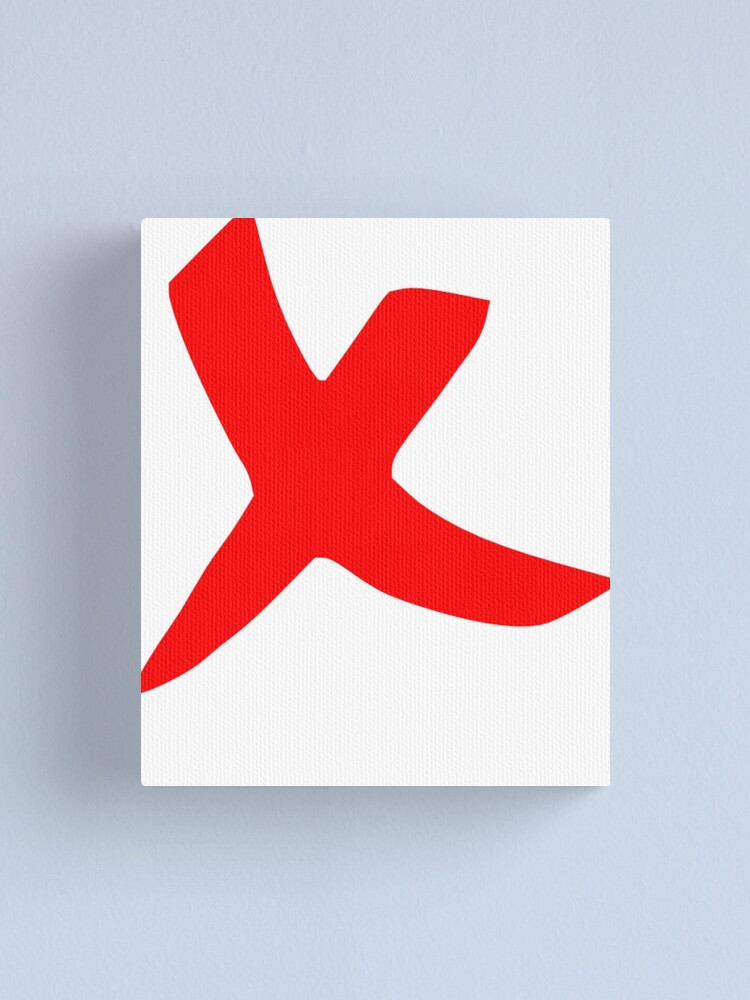 "red x" Canvas Print by followurpassion | Redbubble
