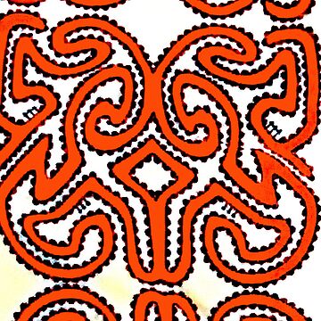 "Orange Oro tapa design" Sticker for Sale by romneytabara | Redbubble