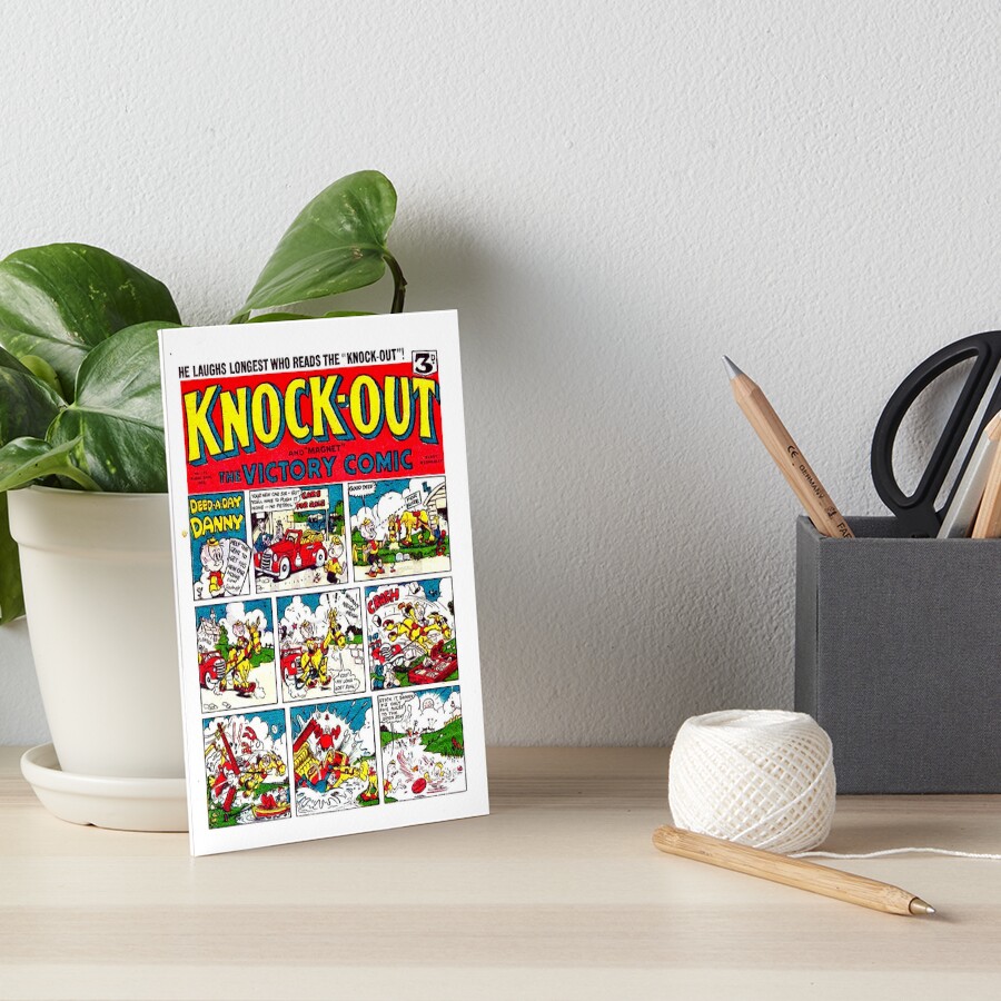 "Knock Out Vintage Comics" Art Board Print for Sale by xxXVintageXxx | Redbubble