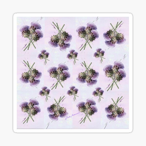 "Thistle Patch" Sticker for Sale by DebsFluidArtz | Redbubble