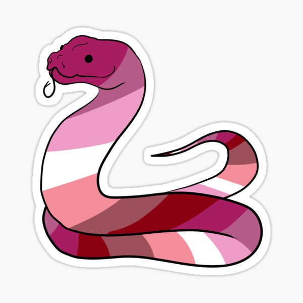 "Pride Snake-Lesbian" Sticker for Sale by AmbiguousNothin | Redbubble