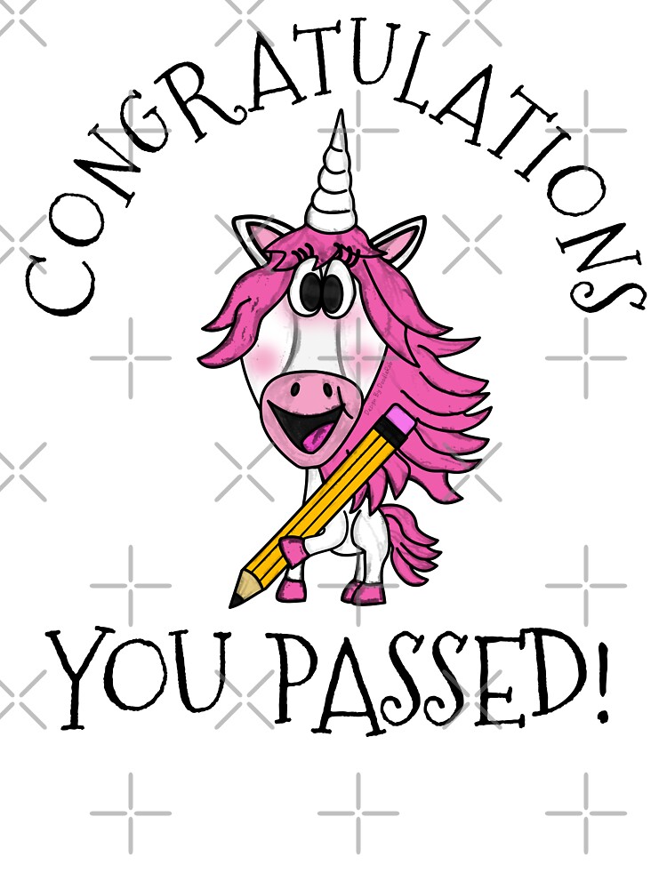 "Exam Unicorn Congratulations You Passed GCSEs ALevels" Kids T-Shirt ...