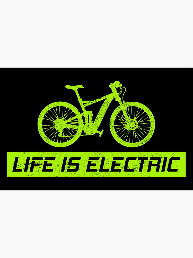 "E-Bike Electric Bicycle Bike Cycling Biker Mtb Funny" Sticker for Sale ...