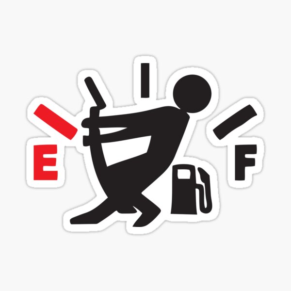 "Gas Tank bumper funny Gas Needle Funny Car Bumper" Sticker for Sale by ...