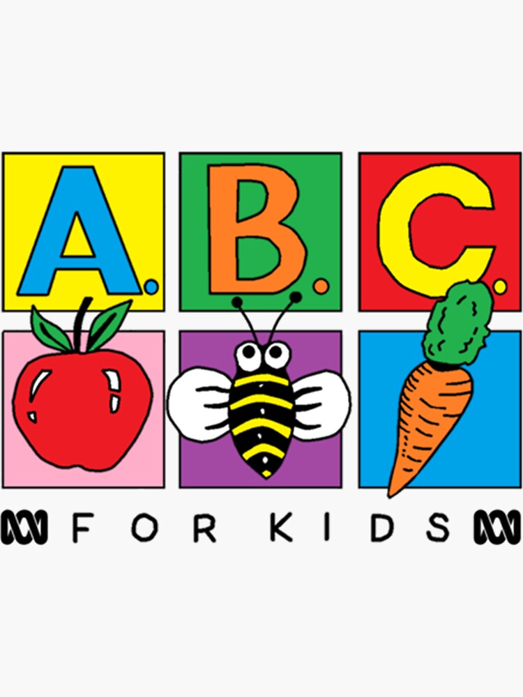"ABC For Kids Logo " Sticker for Sale by EmilyNelson1 | Redbubble