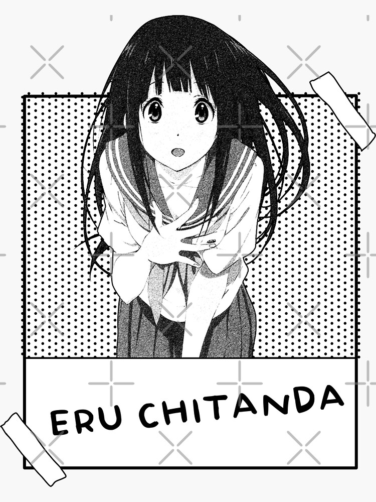 "Hyouka - Eru Chitanda" Sticker for Sale by Teetrands | Redbubble