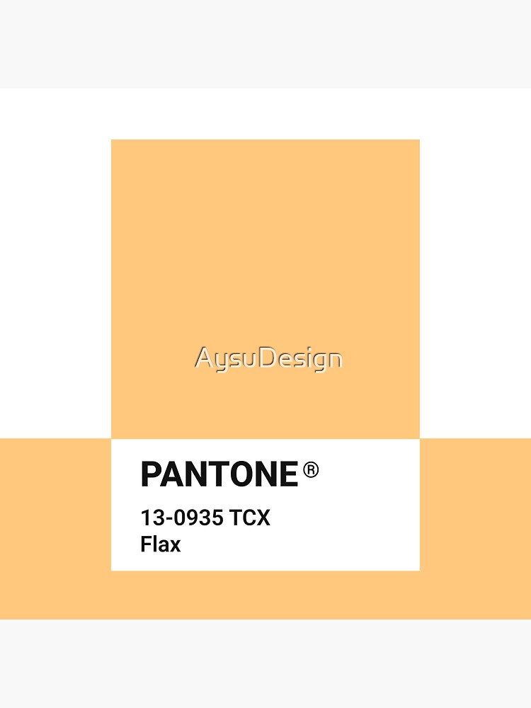 "Pantone 13-0935 TCX Flax" Sticker for Sale by AysuDesign | Redbubble