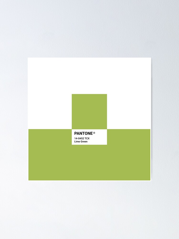 "Pantone 14-0452 TCX Lime Green" Poster for Sale by AysuDesign | Redbubble