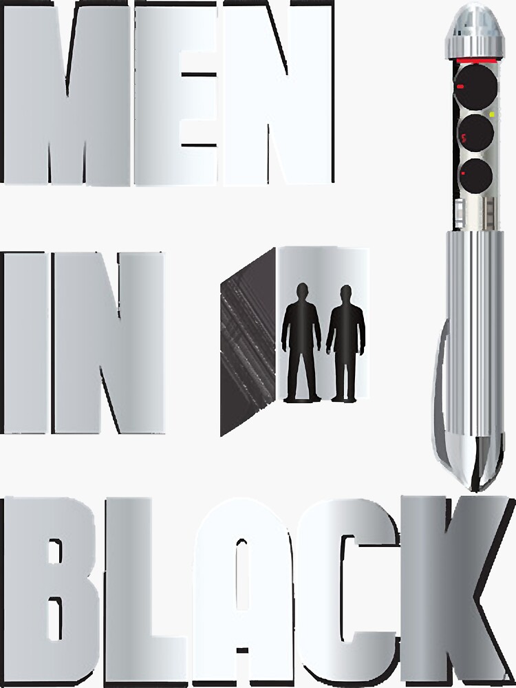 "Men in Black " Sticker for Sale by GraceWebber | Redbubble