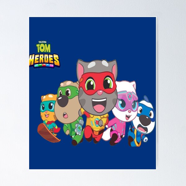 "Talking tom and friends " Poster for Sale by BeautyLaneMerch | Redbubble