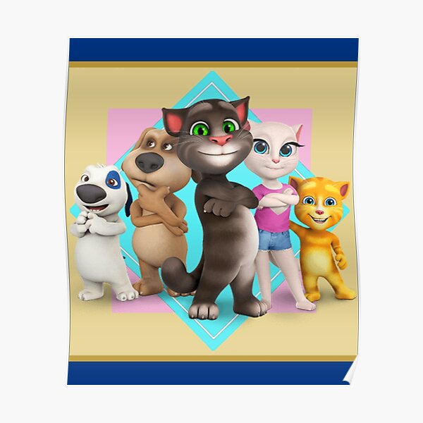 "Talking tom and friends " Poster for Sale by BeautyLaneMerch | Redbubble
