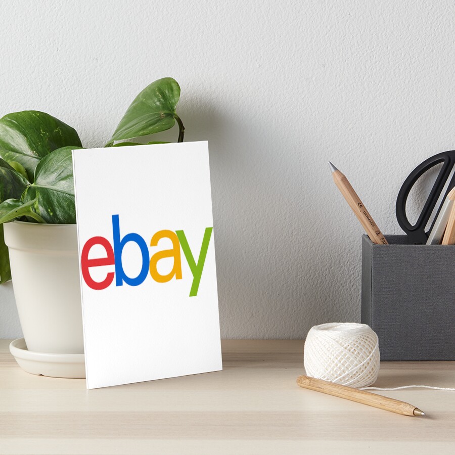 "Cool eBay logo sticker mask and more" Art Board Print for Sale by ...