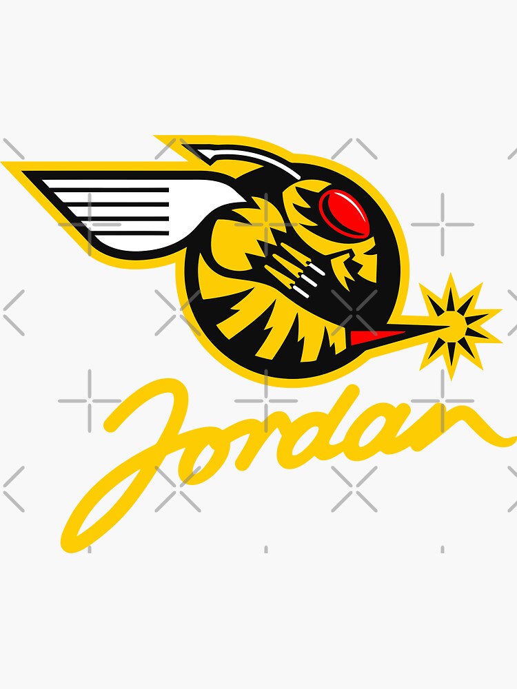 "Jordan Buzzin Hornets" Sticker for Sale by blahblahcafe | Redbubble