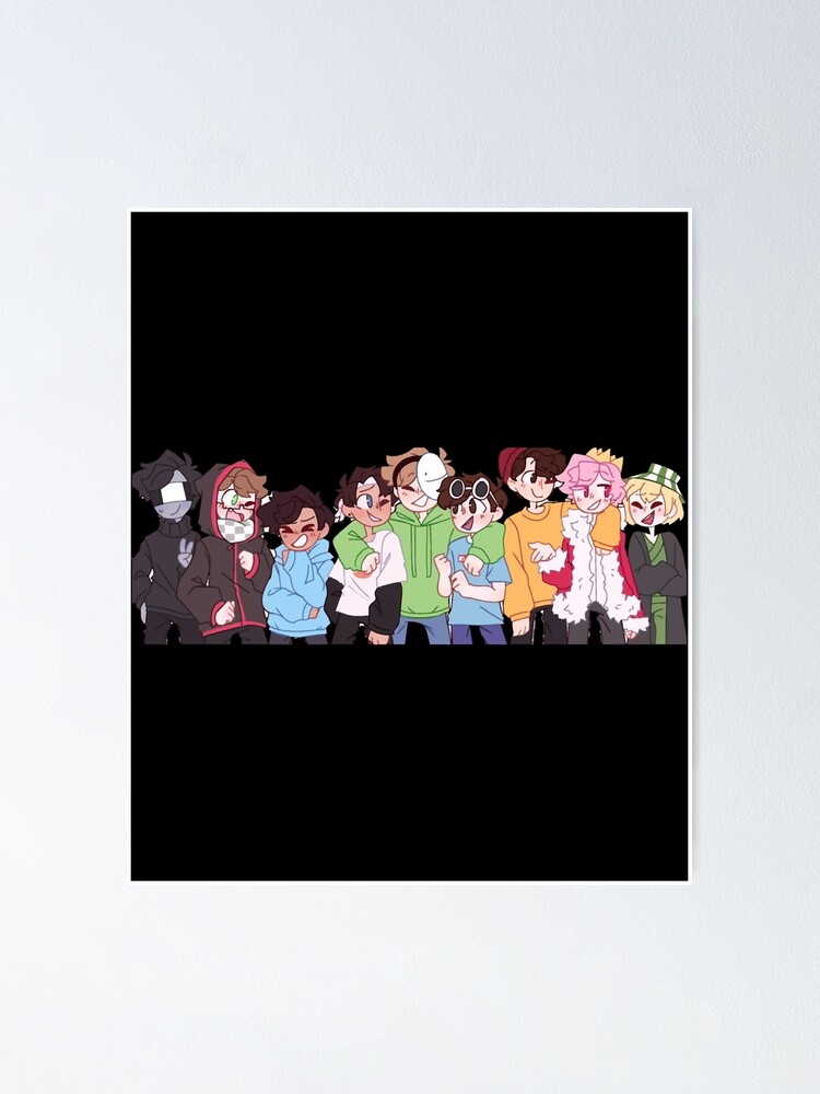 "dream smp all members ,dream team smp pack" Poster for Sale by ...