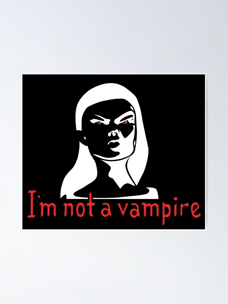 "Female Vampire (White)" Poster for Sale by the-pathfinder | Redbubble