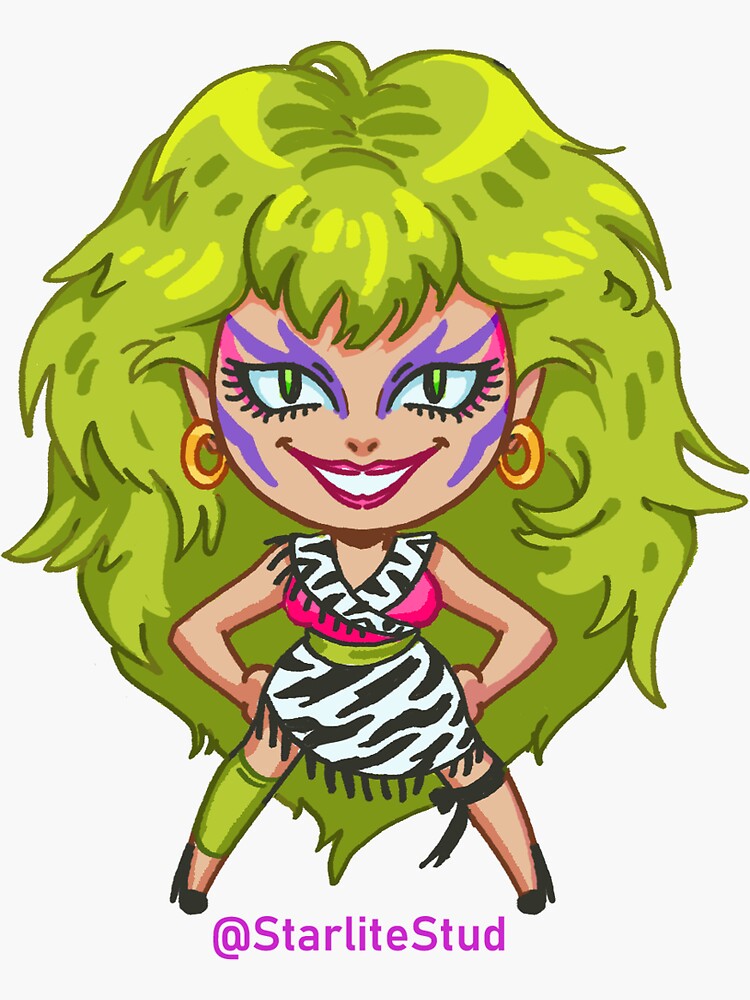 "Pizzazz (JEM) sticker" Sticker for Sale by HerrHolmestrand | Redbubble