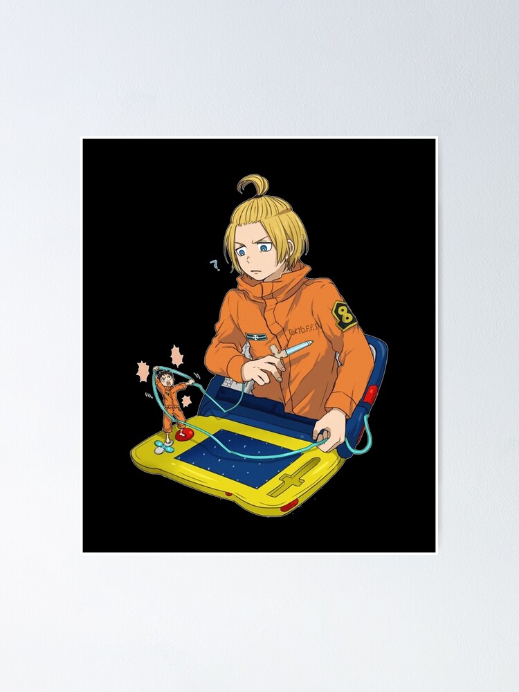 "Arthur Boyle - Fire Force" Poster for Sale by LittleDelta | Redbubble