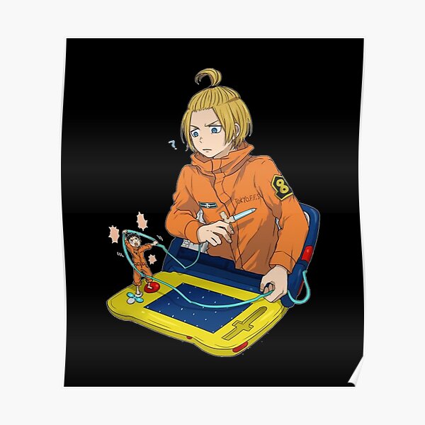 "Arthur Boyle - Fire Force" Poster for Sale by LittleDelta | Redbubble