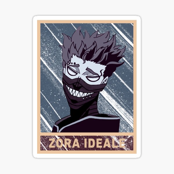 "Zora Ideale - black clover" Sticker for Sale by Teetrands | Redbubble