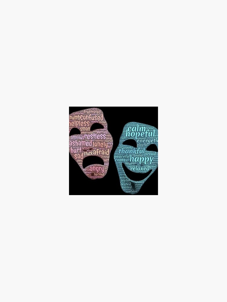 "Word mask" Sticker for Sale by Walk-confidence | Redbubble
