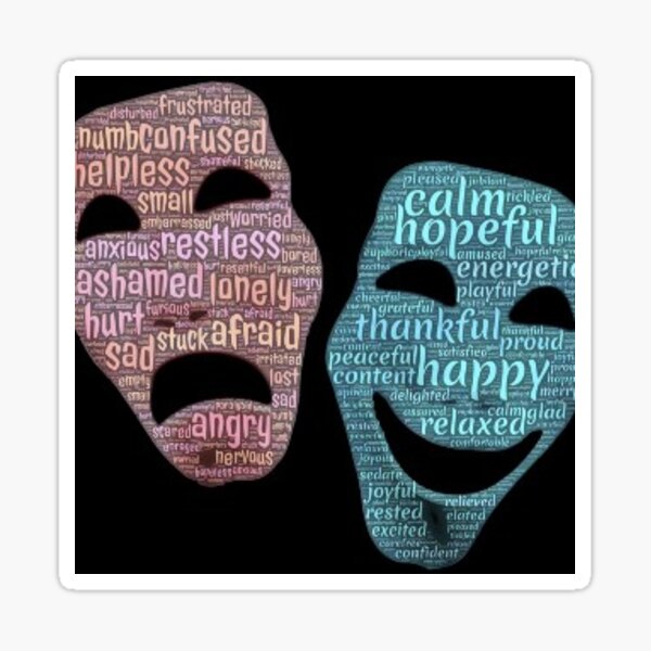 "Word mask" Sticker for Sale by Walk-confidence | Redbubble