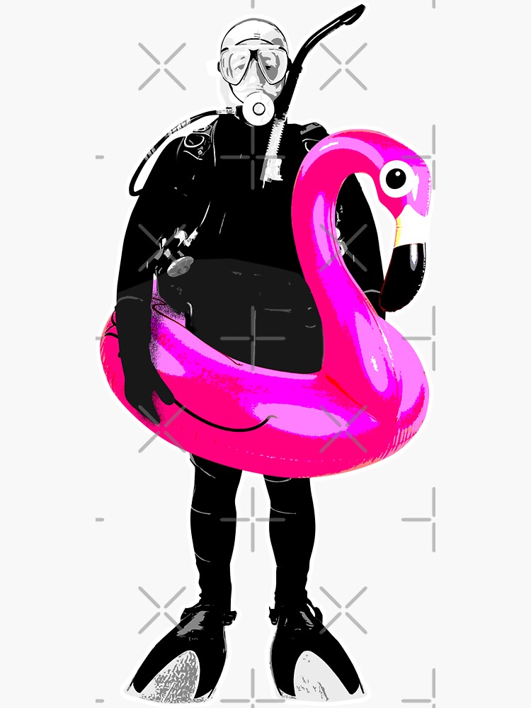 "Floatation device for divers" Sticker for Sale by urbancrab | Redbubble