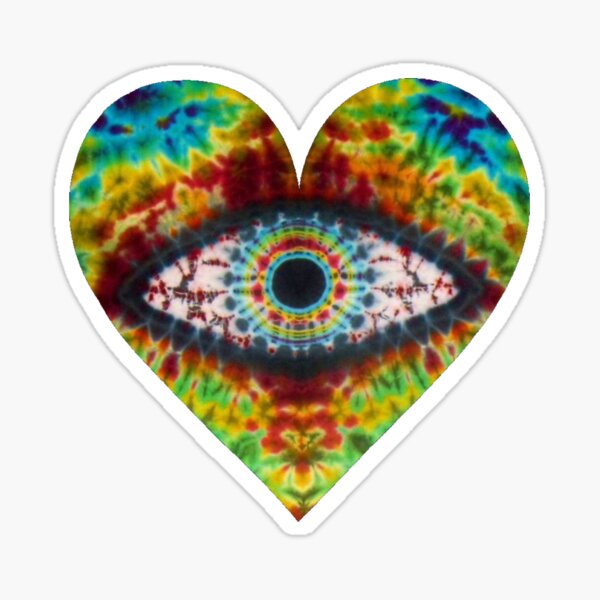 "Tie die eye " Sticker by Wallfower | Redbubble