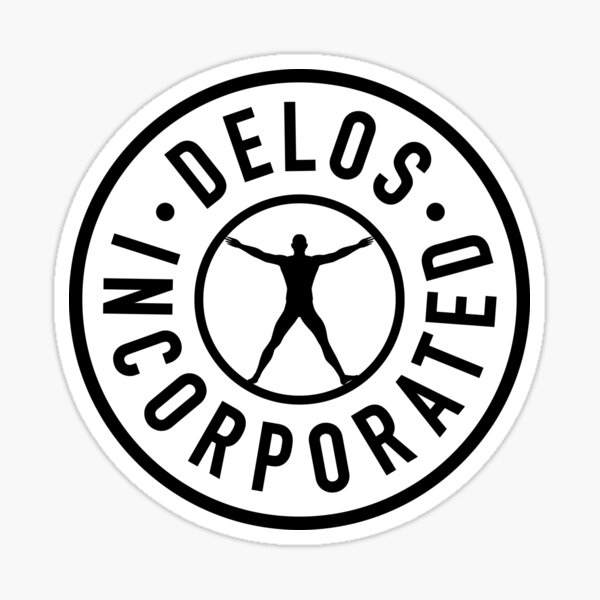 "Westworld- Delos Incorporated" Sticker for Sale by designarmyofone ...