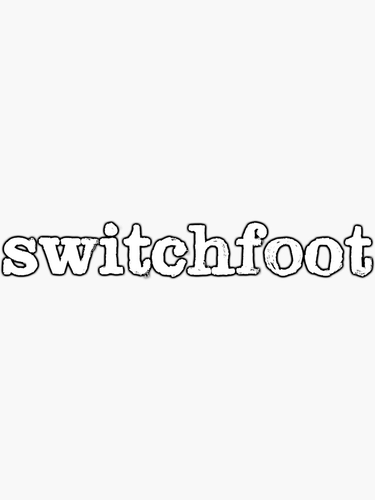 "switchfoot band logo white" Sticker for Sale by alebestpic | Redbubble