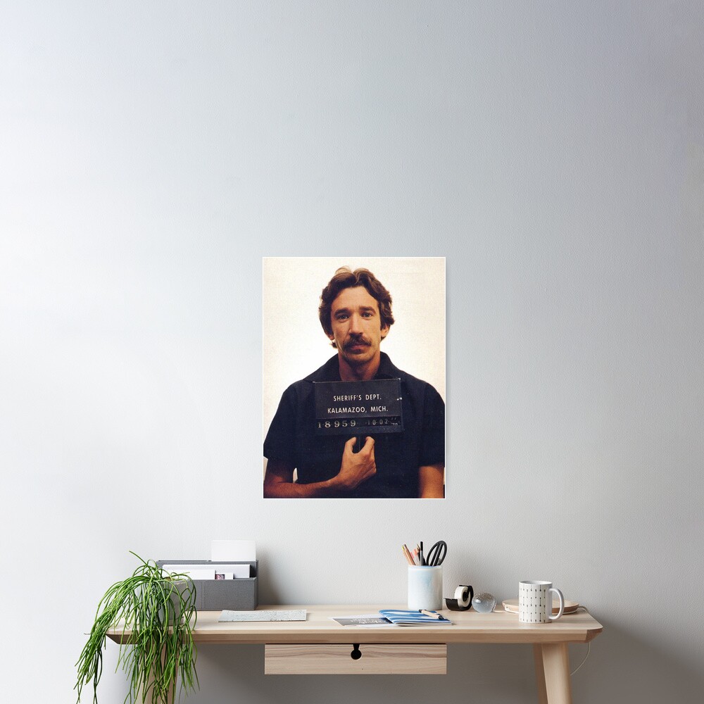 "Tim Allen Mugshot - 1978" Poster for Sale by impostormerch | Redbubble