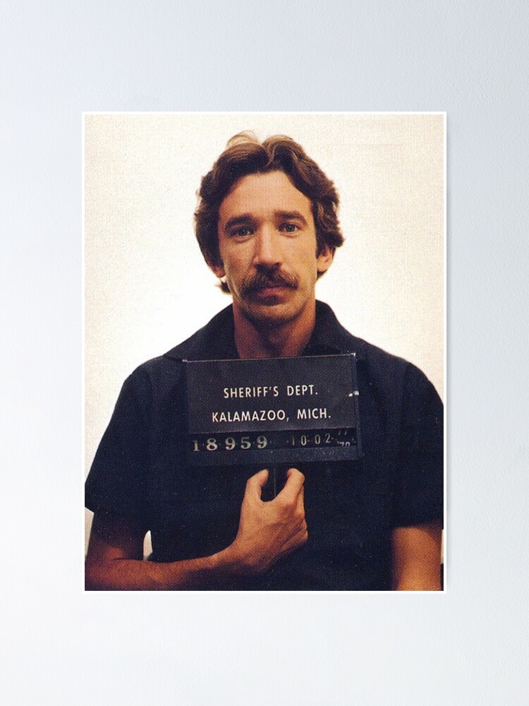 "Tim Allen Mugshot - 1978" Poster for Sale by impostormerch | Redbubble