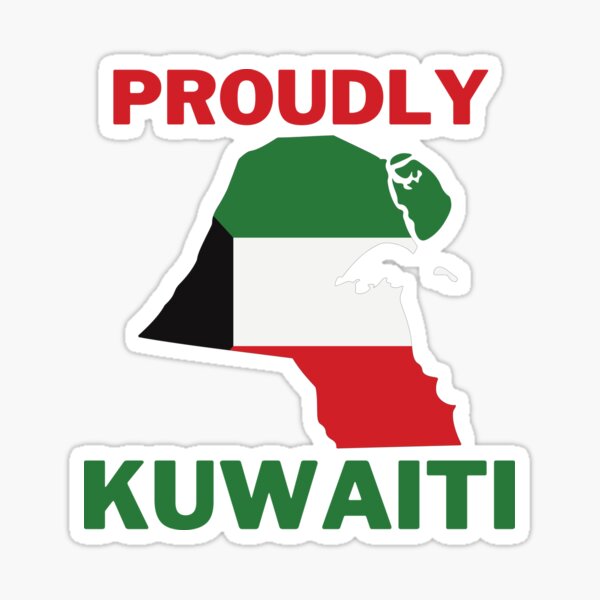 "Proudly Kuwaiti" Sticker for Sale by jfa1984 | Redbubble