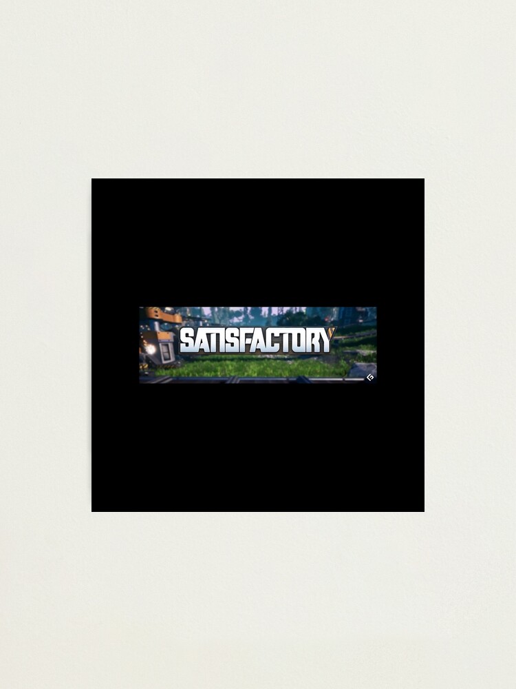 "Satisfactory Game Logo" Photographic Print for Sale by NasoYaslo ...