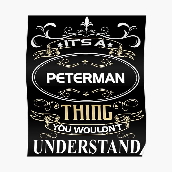 Póster «Camisa con el nombre de Peterman Es una cosa de Peterman que no ...