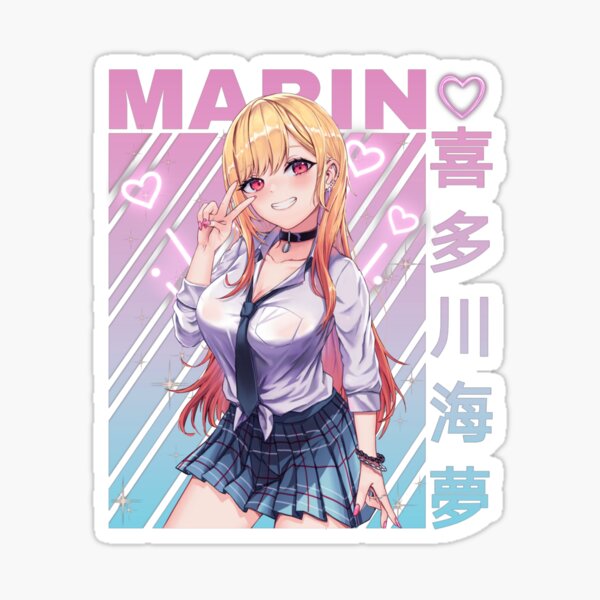 "Marin Kitagawa " Sticker for Sale by vip55shop | Redbubble