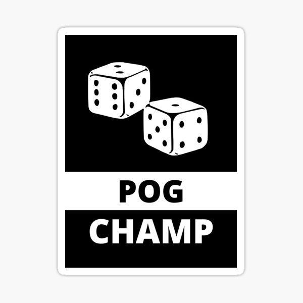 "POG Champ theme" Sticker for Sale by Kopana | Redbubble