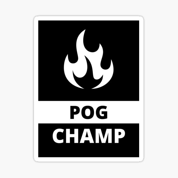 "POG Champ theme" Sticker for Sale by Kopana | Redbubble