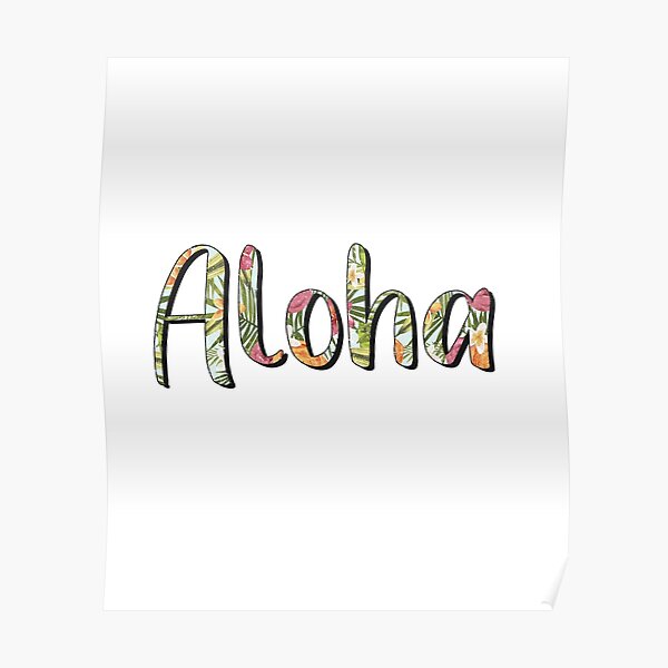 "Aloha Hawaii Plumeria " Poster for Sale by AYAZOU | Redbubble