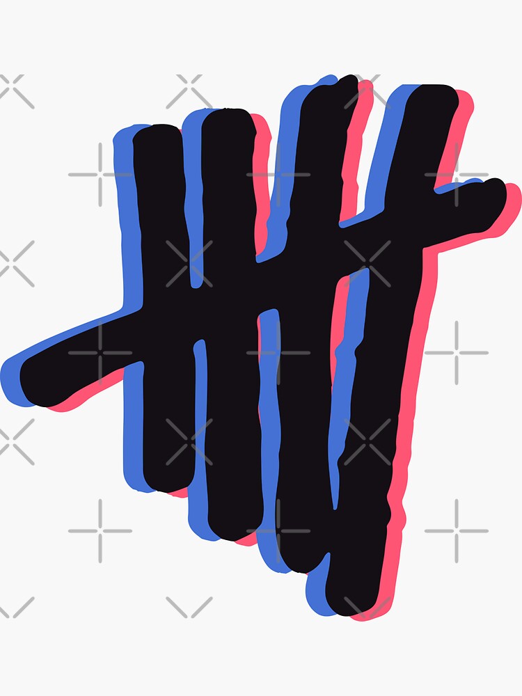 "Tally Marks" Sticker for Sale by FanBehavior | Redbubble