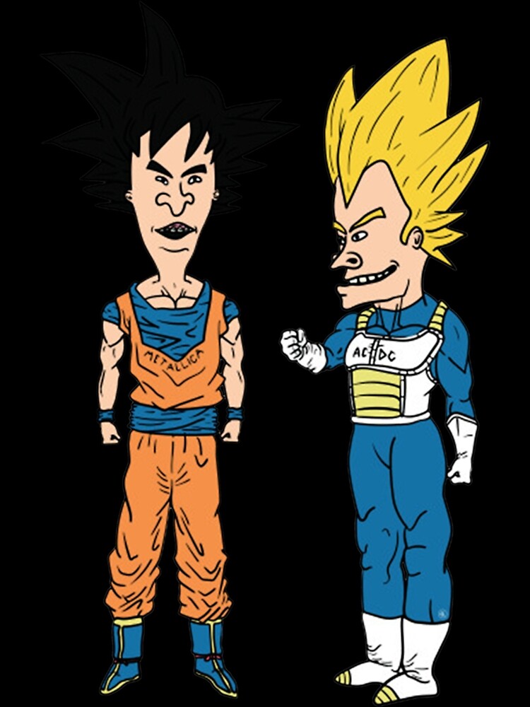 "Beavis And Butthead x Dragon Ball And Son Goku Classic" Art Print for ...