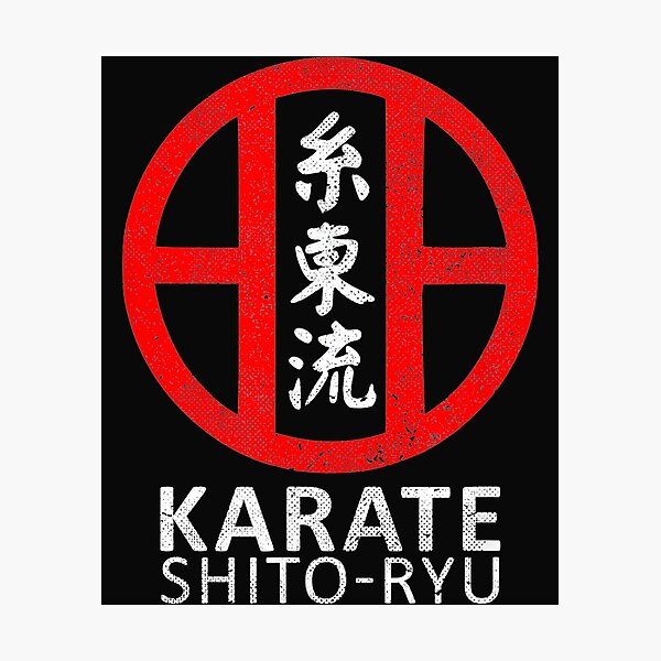 "Shito Ryu Karate Logo Symbol Kanji Japan Martial Art Vintage ...