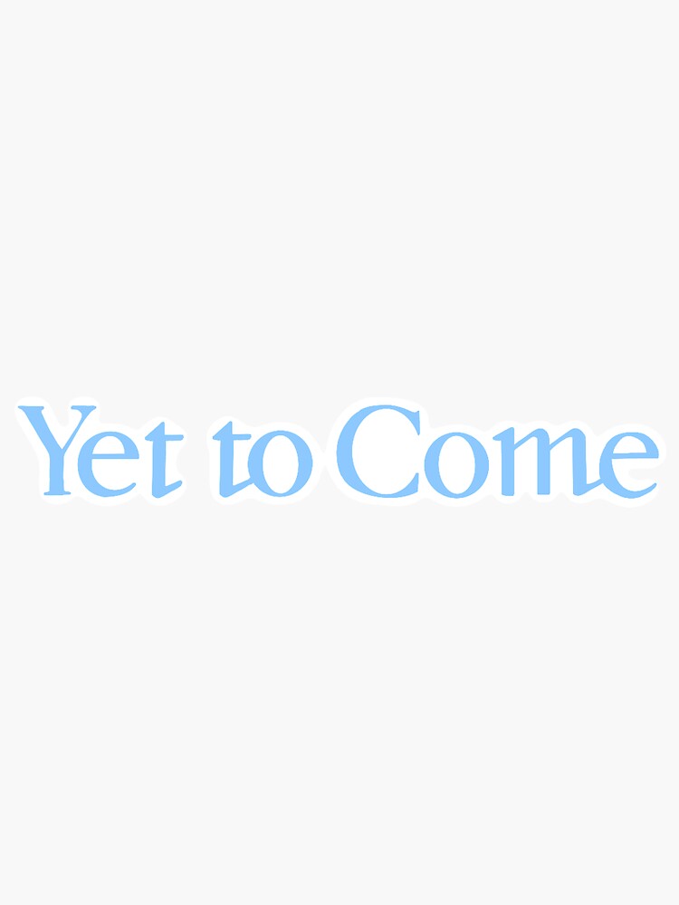 "BTS yet to come" Sticker for Sale by alice-stories | Redbubble