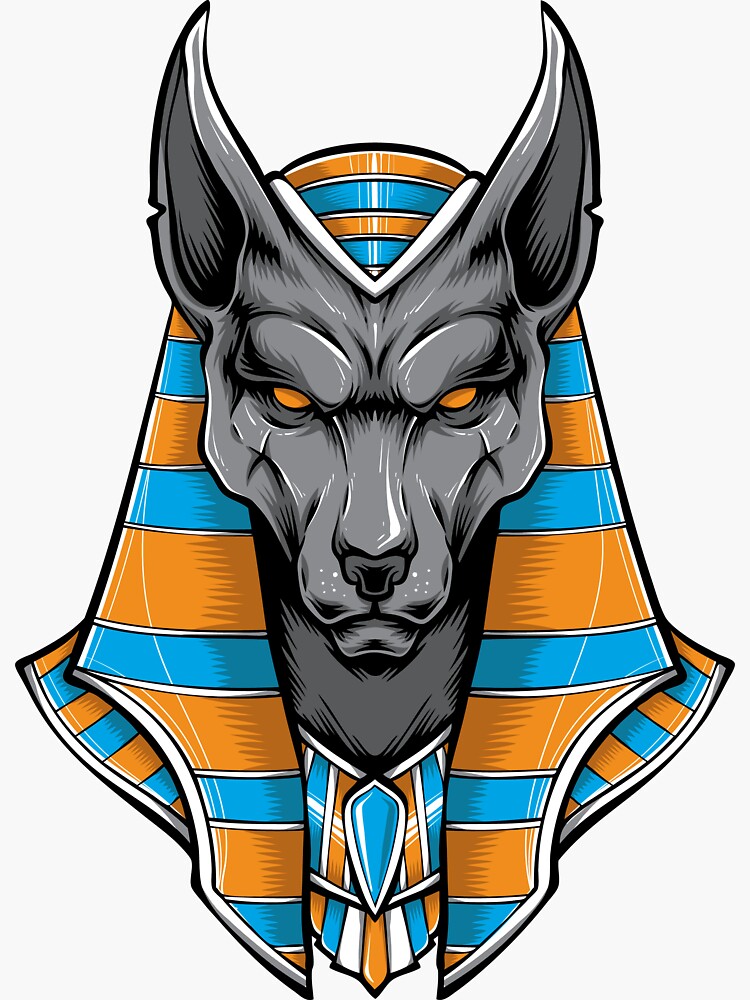 "Anubis Egyptian Mythology " Sticker for Sale by GraphicsAdvisor ...