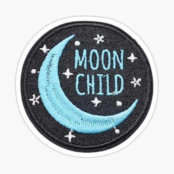 "Moon Child" Sticker for Sale by CraftySkill | Redbubble
