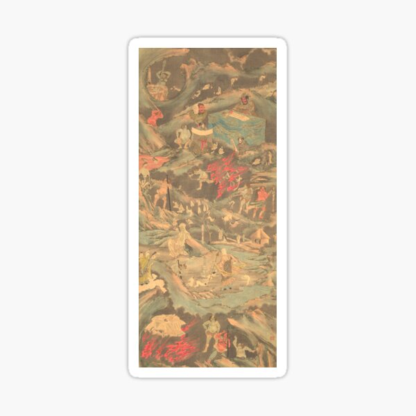 "Scenes of the Buddhist Hell" Sticker for Sale by Ktwop | Redbubble