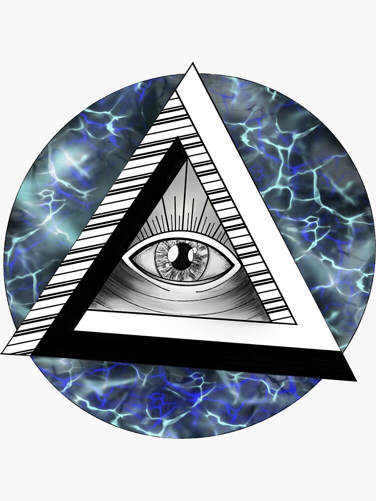 "All-seeing eye" Sticker for Sale by ShawnGesell | Redbubble