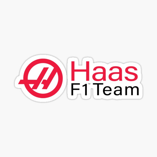 "Haas Formula One f1 team " Sticker for Sale by HONOLOLO | Redbubble