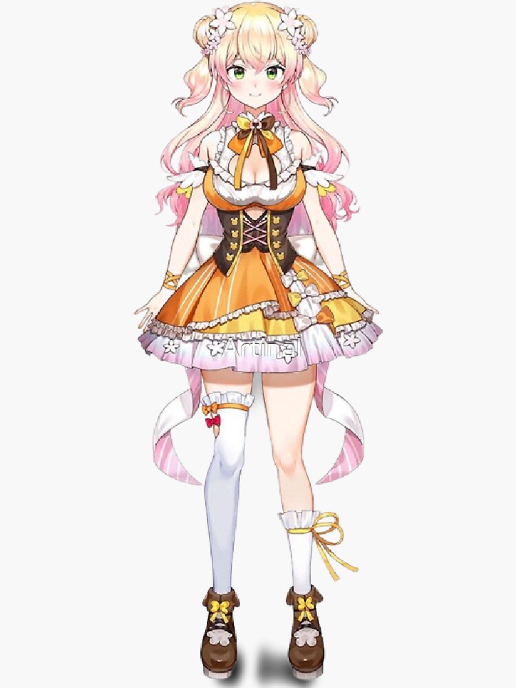 "Momosuzu nene peeker - peeking vtuber Sticker" Sticker for Sale by ...