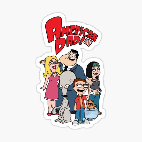"American Dad " Sticker for Sale by tinagottayina | Redbubble