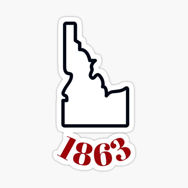 "idaho the gem state" Sticker for Sale by RiVeTILL | Redbubble